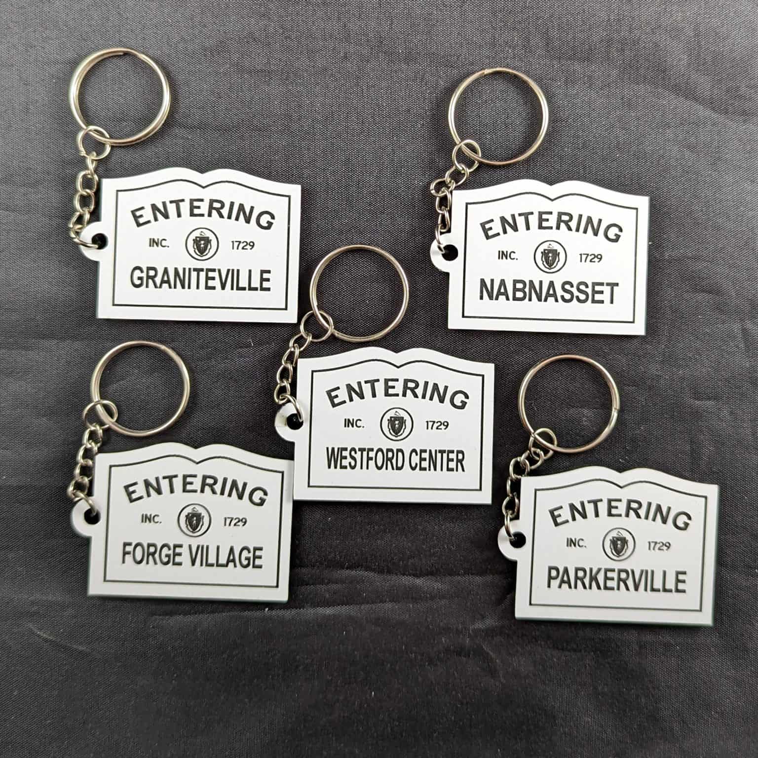Keychains Etched Westford Villages - The Westford Historical Society ...
